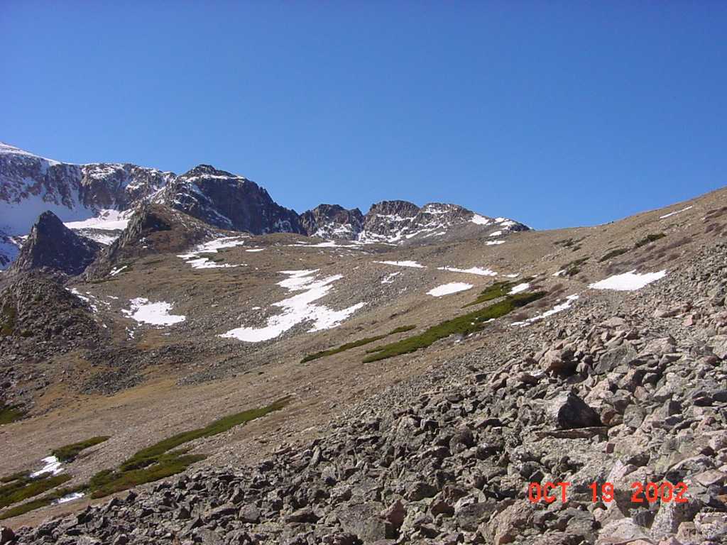 Fourth of July Trailhead to Arapaho Pass, October 19, 2002